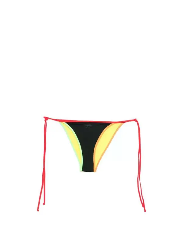 DIESEL® Colour-block String Bikini Bottom - Black