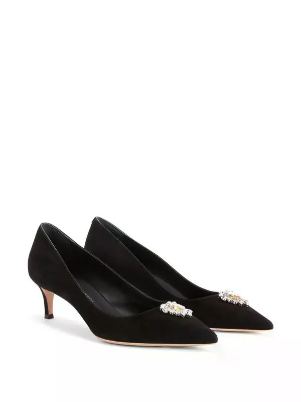 GIUSEPPE ZANOTTI Embellished Leather Pumps