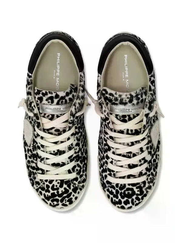 Philippe Model Leopard-print Prsx Low Trainers - Black