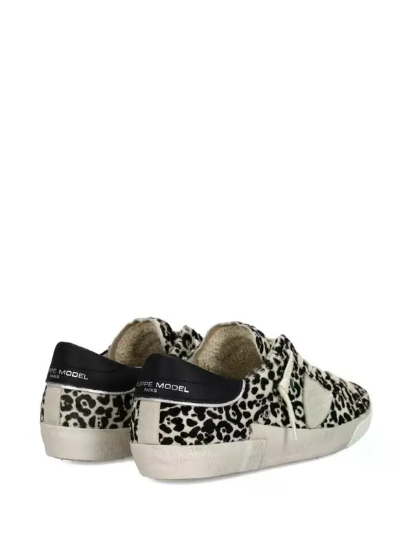 Philippe Model Leopard-print Prsx Low Trainers - Black