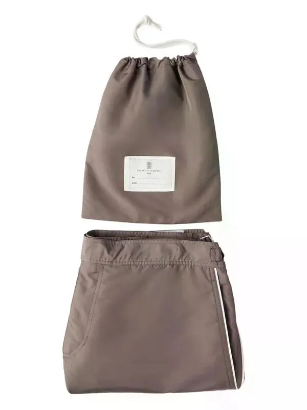 Brunello Cucinelli Piping Swim Shorts