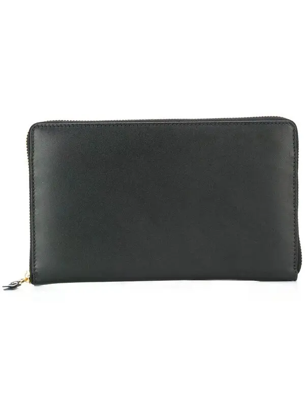 Comme Des Garçons Classic Plain Leather Wallet - Black