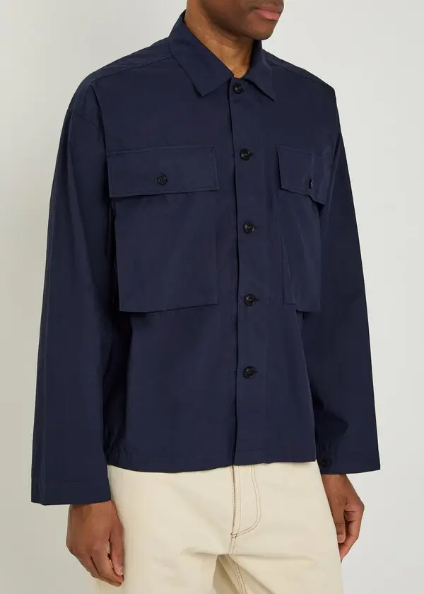 You Must Create Chest Patch Pocket Cotton Shirt