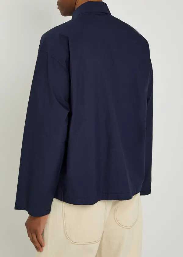 You Must Create Chest Patch Pocket Cotton Shirt