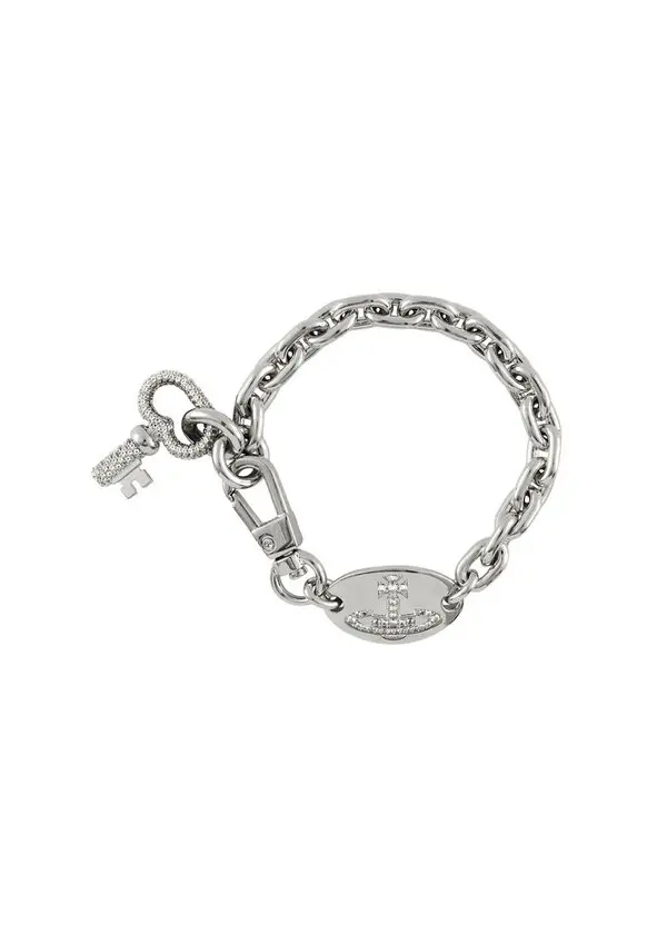 VIVIENNE WESTWOOD Ovidia Plated Bracelet - Silver