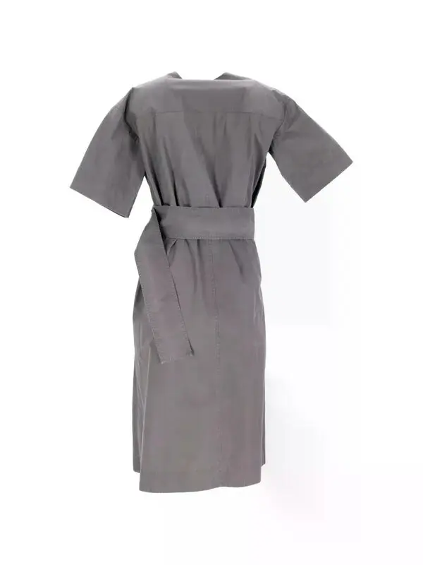 Celine Belted V-neck Midi Dress