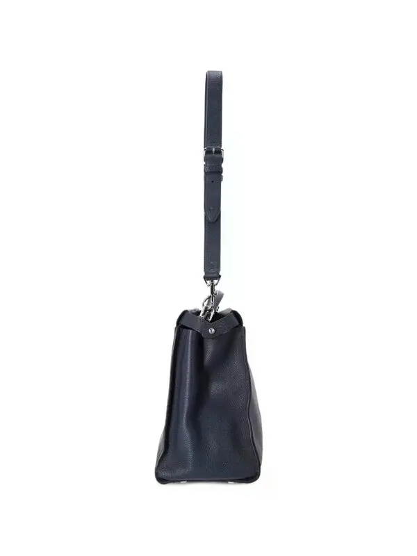 Fendi Peekaboo Leather Shoulder Bag - Blue