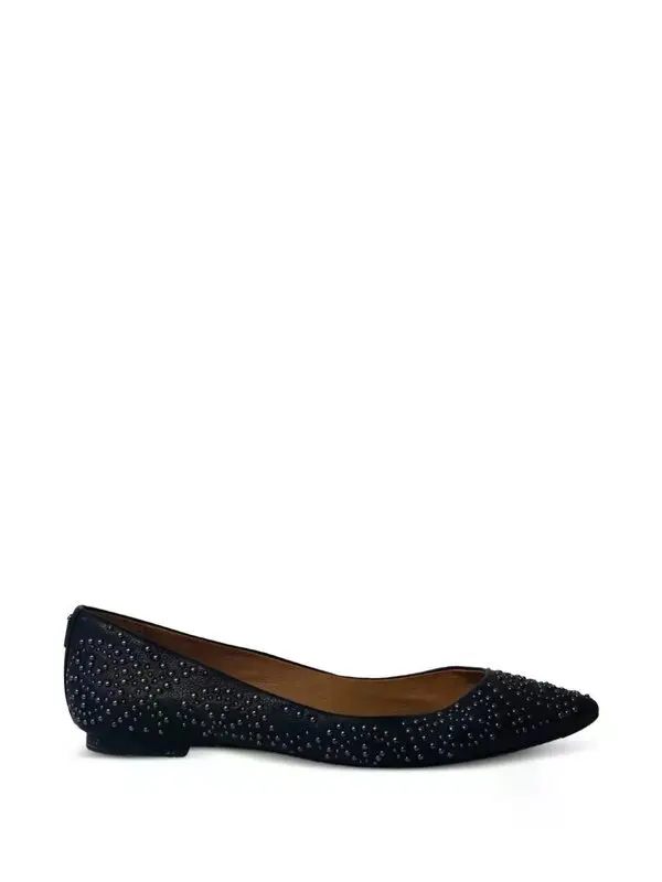 COACH VINTAGE Rory Studded Pointed Ballet Flats - Black