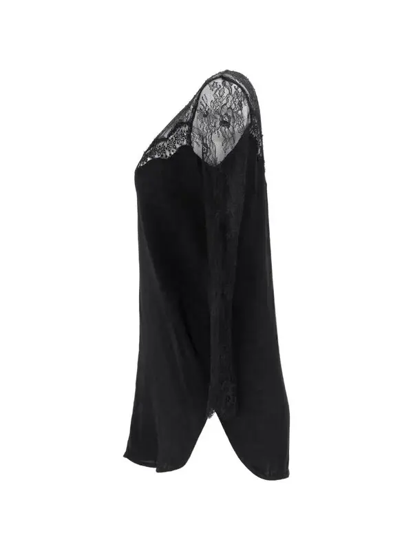 Sandro Lace Detail Blouse
