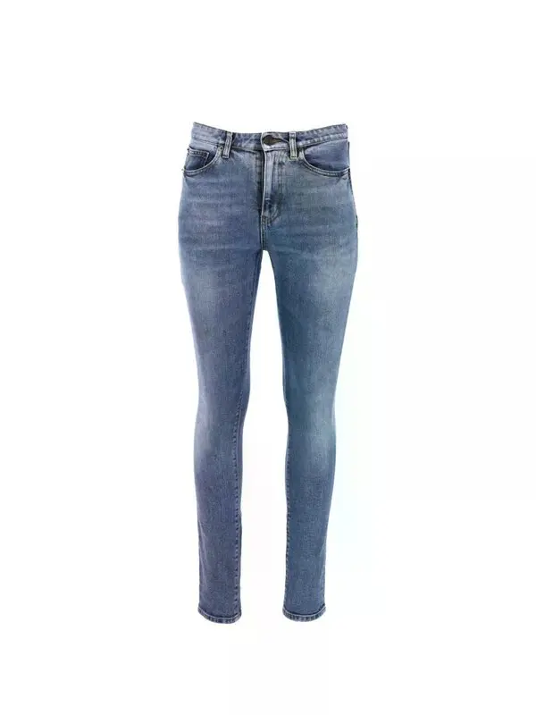 Saint Laurent Slim-fit Logo-embroidered Jeans