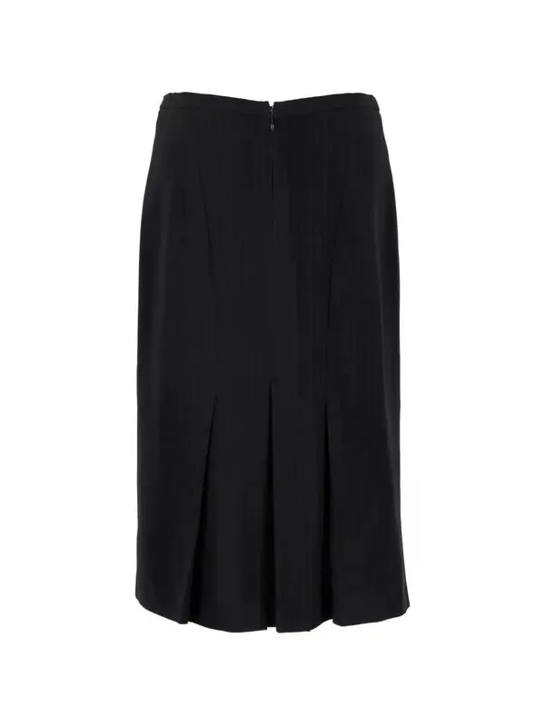 Max Mara Striped Midi Pencil Skirt