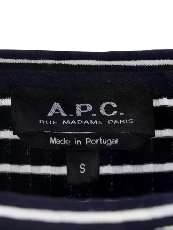 A.p.c. Striped Mini Dress