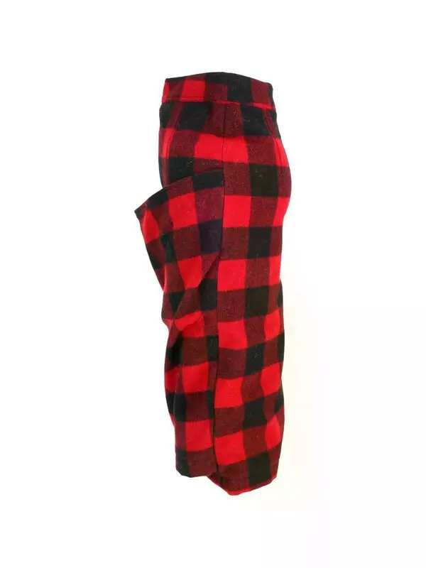 Marni Check-print Wool Midi Skirt