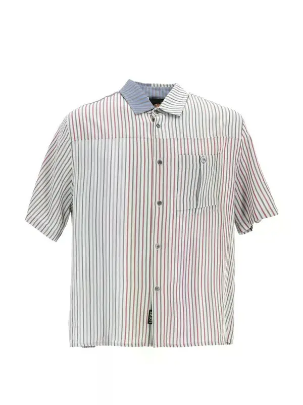 Loewe X Paula's Ibiza Striped Cotton Button-down Shirt - Neutrals