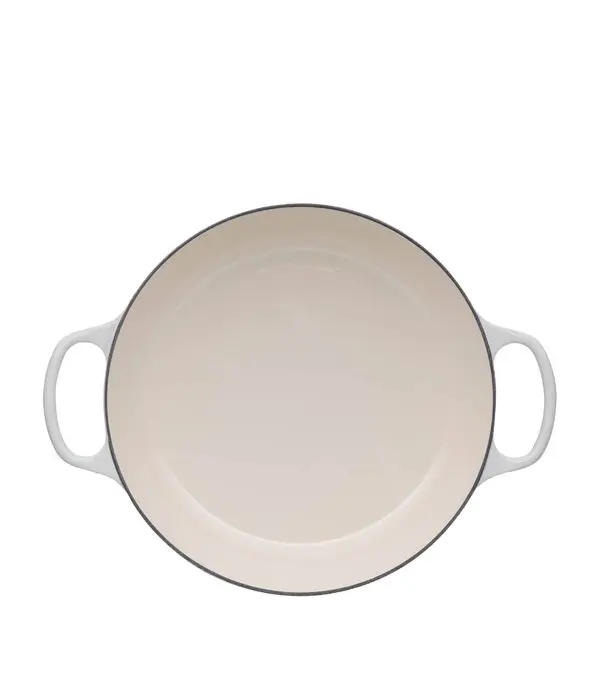 LE CREUSET Cast Iron Shallow Casserole Dish - Ivory