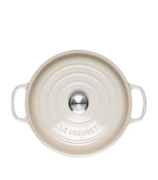 LE CREUSET Cast Iron Shallow Casserole Dish - Ivory