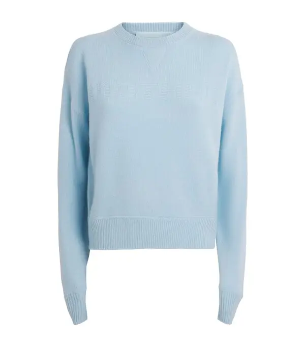 MOTHER Cashmere Logo Crew Neck Sweater