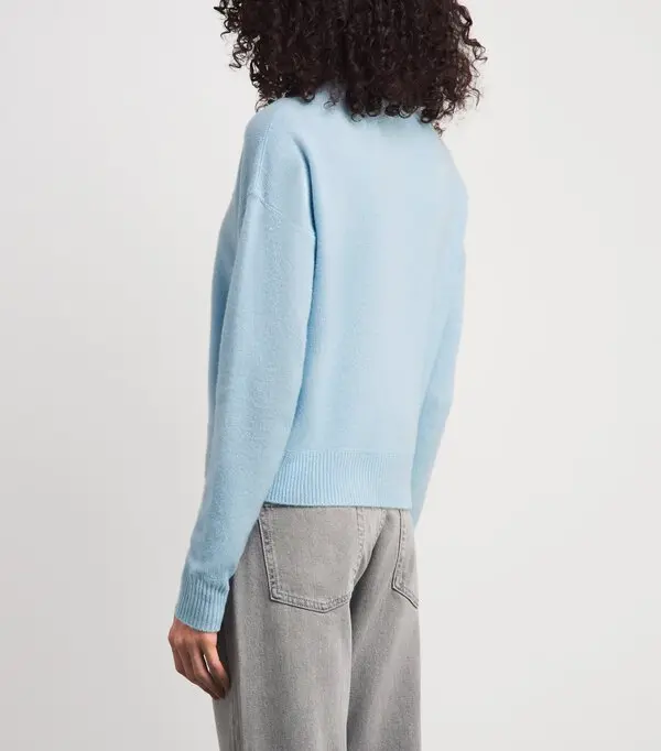 MOTHER Cashmere Logo Crew Neck Sweater
