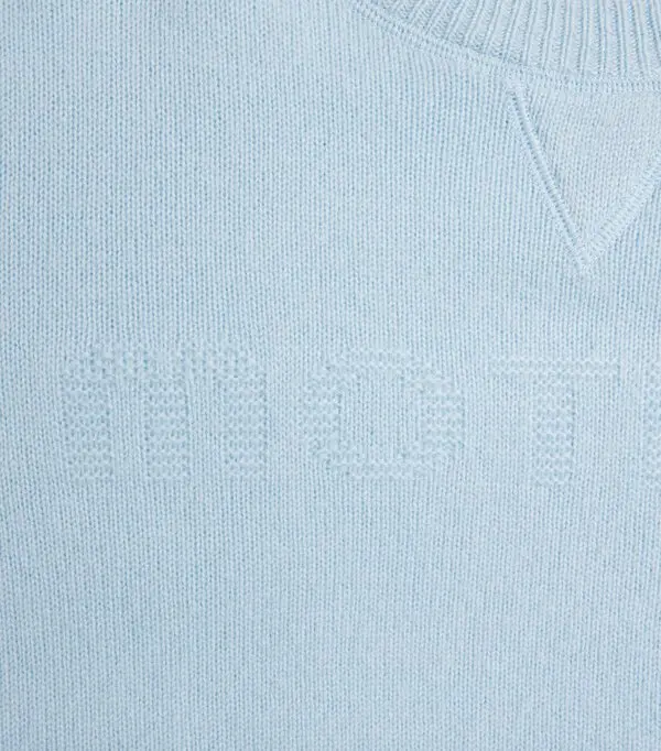 MOTHER Cashmere Logo Crew Neck Sweater