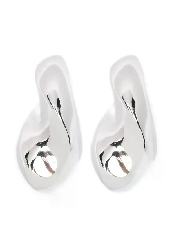 MARIA BLACK Palomino Saddle Earrings By - Silver