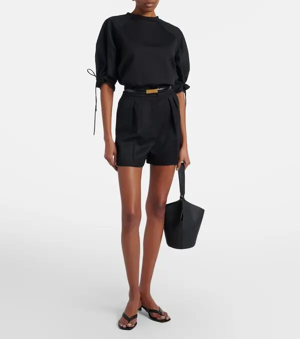 Max Mara West T-shirt With Drawstring Cuffs