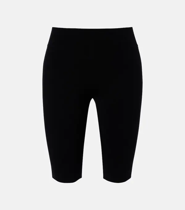 TOTEME Ribbed Knitted Shorts - Black
