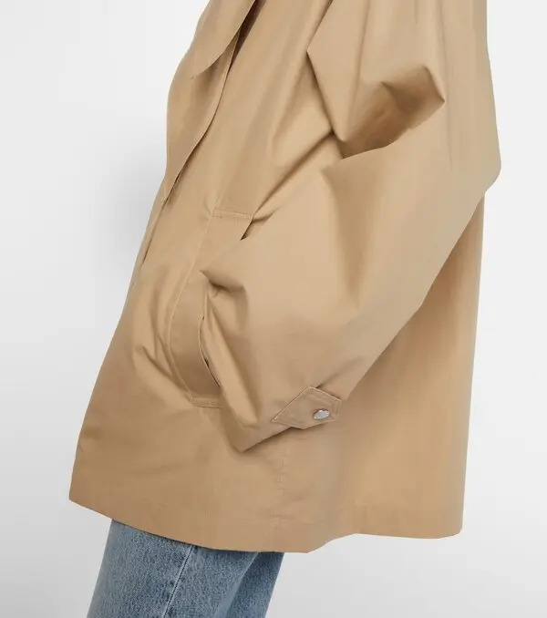 TOTEME Scarf-detail Cotton Jacket - Beige