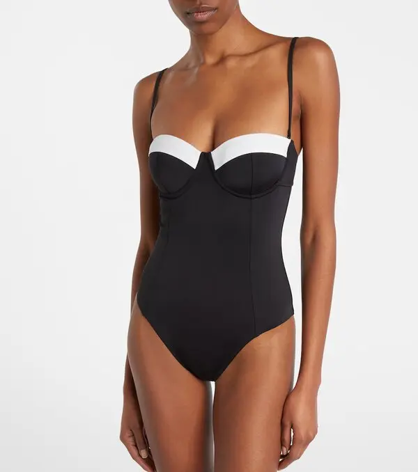 Staud Maeve Swimsuit - Black