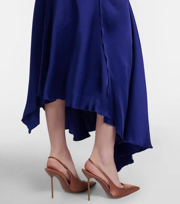 Victoria Beckham Draped Asymmetric Midi Dress