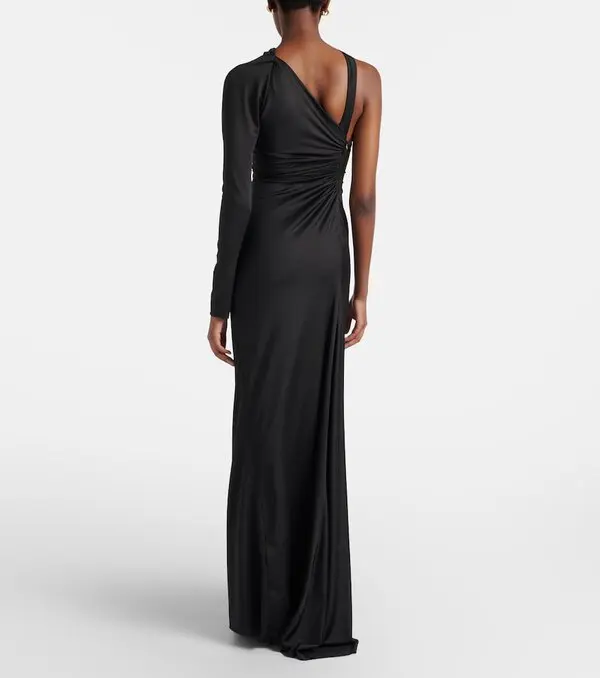 Victoria Beckham Ruched One-shoulder Maxi Dress
