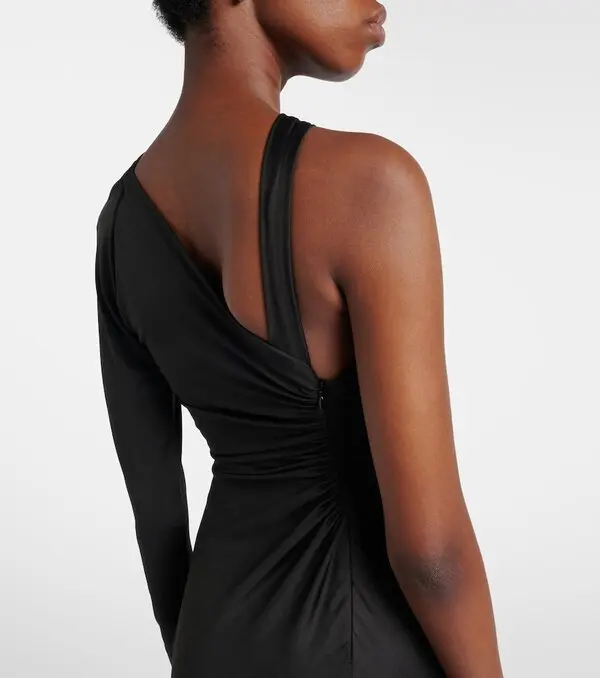 Victoria Beckham Ruched One-shoulder Maxi Dress