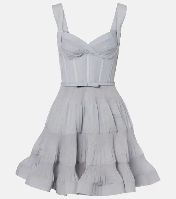 Zimmermann Pleated Bustier Minidress