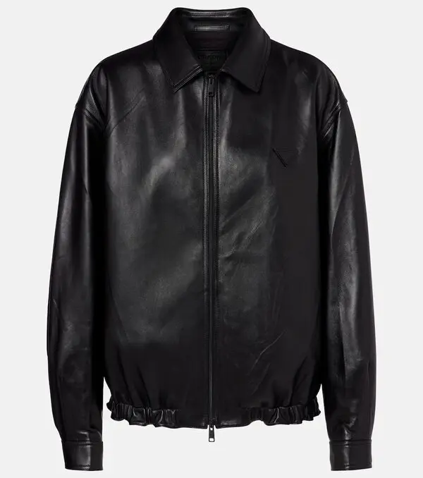 Prada Leather Blouson Jacket