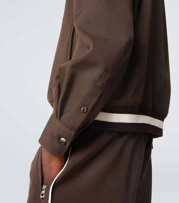 Loewe Wool Gabardine Blouson Jacket