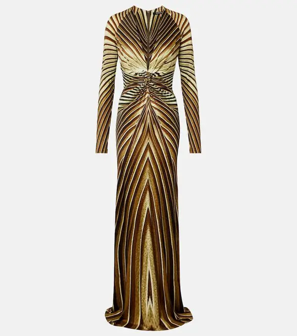 Roberto Cavalli Printed Maxi Dress - Multicoloured