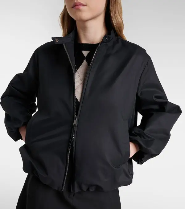 Moncler Gruissan Cotton-blend Bomber Jacket - Black