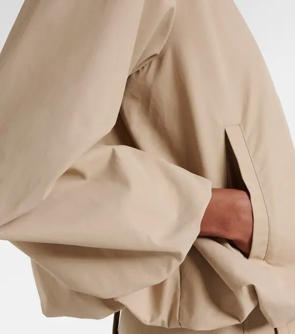 Moncler Gruissan Cotton-blend Bomber Jacket - Beige