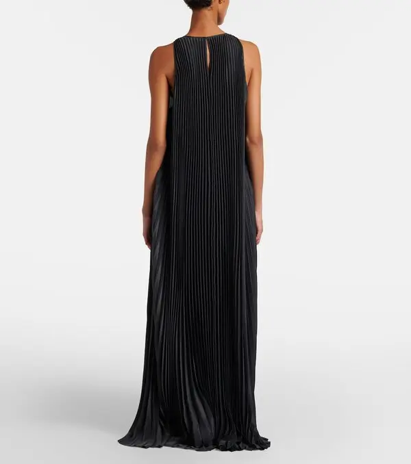 JOSEPH Chenes Pleated Halterneck Maxi Dress
