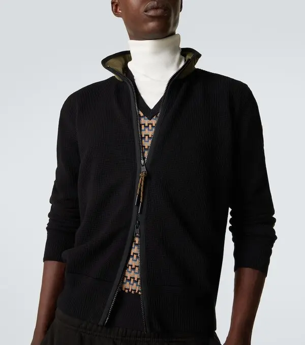 Moncler Archivio Waffle-knit Cotton Jacket