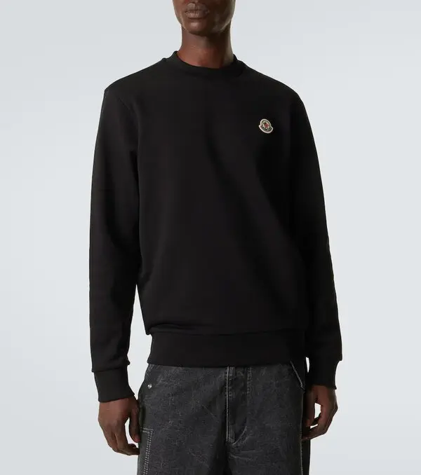 Moncler Archivio Cotton Jersey Sweatshirt - Black