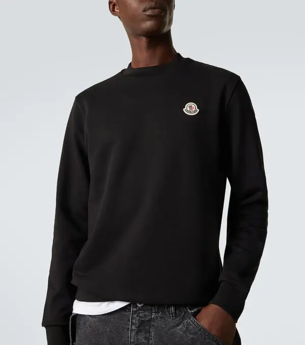 Moncler Archivio Cotton Jersey Sweatshirt - Black
