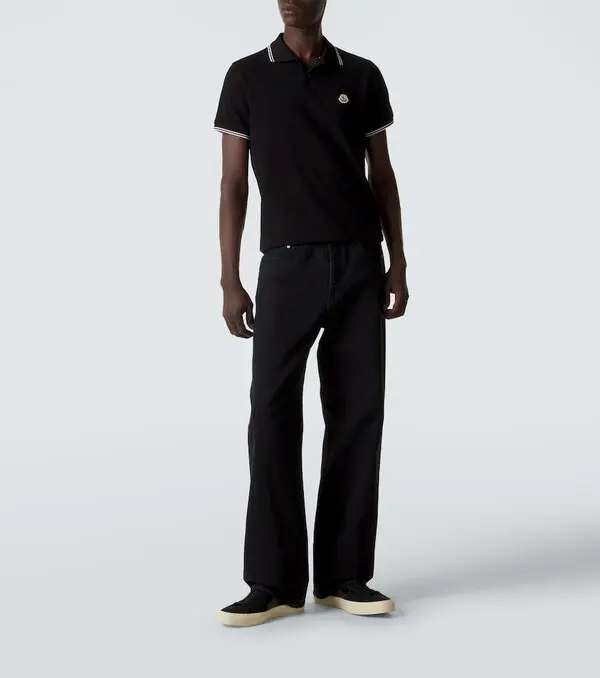 Moncler Cotton Pique Polo Shirt