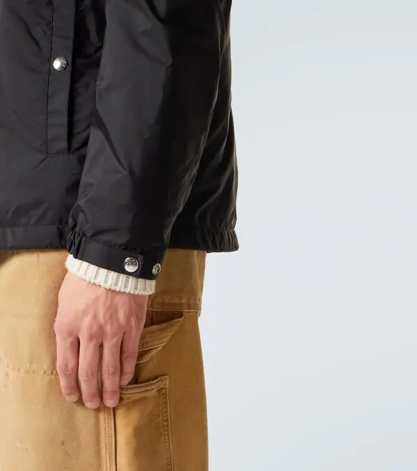 Moncler Etiache Jacket With Drawstring Hood And Zipped Front - Black
