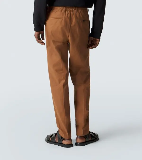 Moncler Cotton-blend Straight Leg Trousers