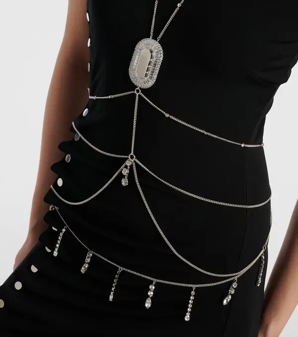 Rabanne Crystal-embellished Body Chain