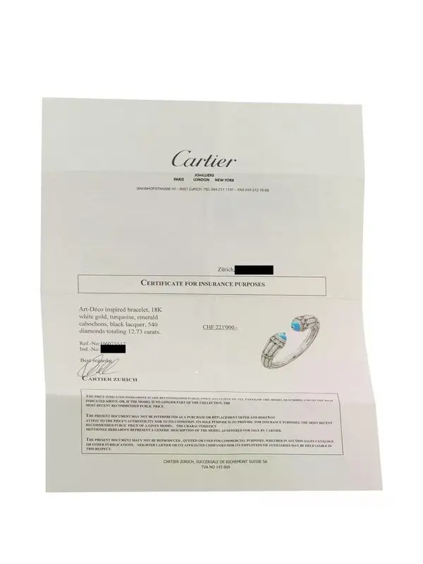 Cartier Diamond, Turquoise, And Emerald Bracelet - Silver