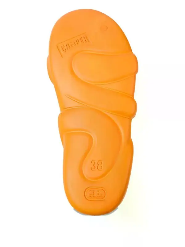 Camper Kobarah Strap Flat Sandals - Orange