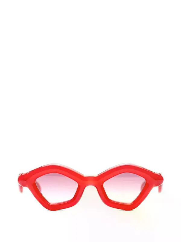 PALOCERAS Pebble Geometric-frame Sunglasses - Red