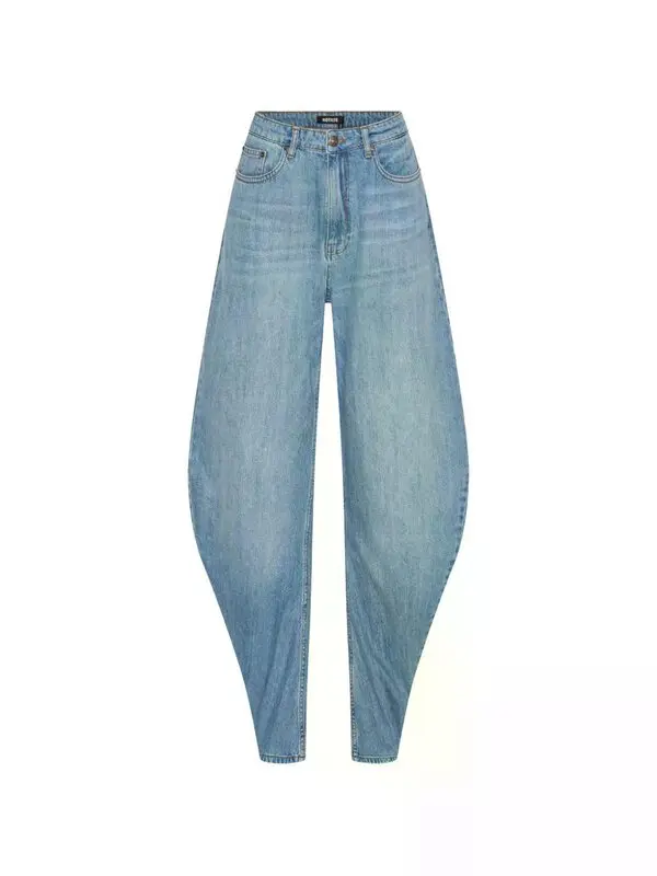 ROTATE BY BIRGER CHRISTENSEN High-waisted Barrel Leg Jeans - Blue
