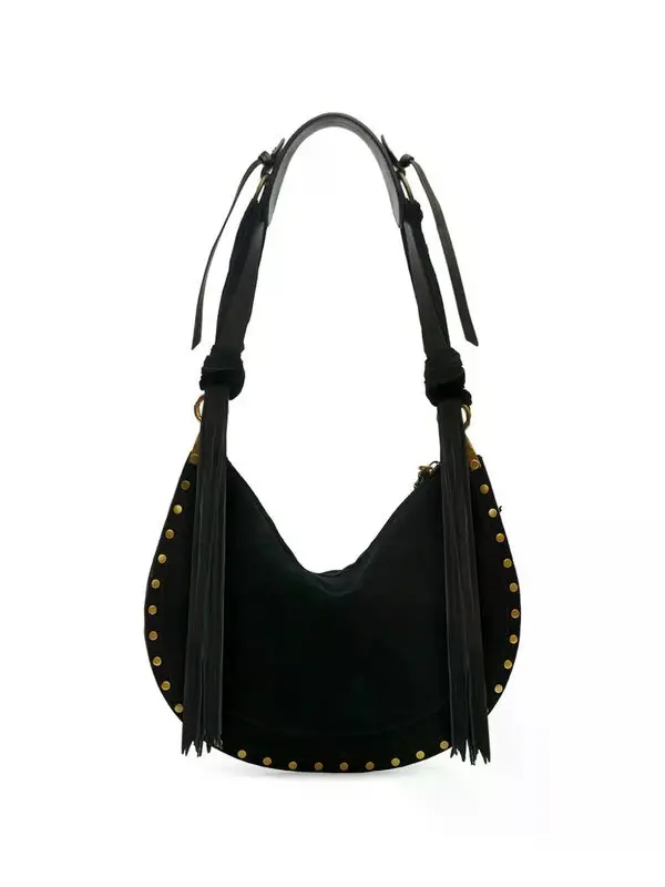 Isabel Marant Étoile Oskin Soft Studded Half-moon Shoulder Bag